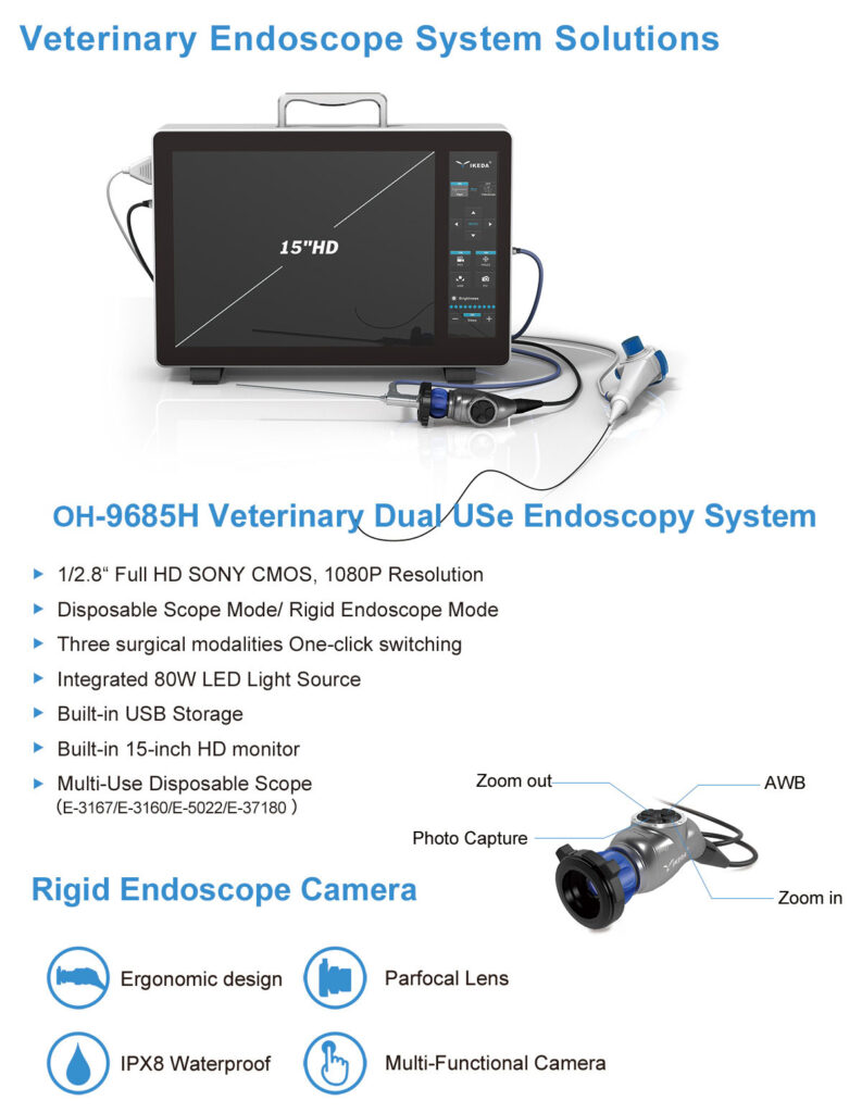 15" FHD Veterinary Endoscope System - AOSWEL